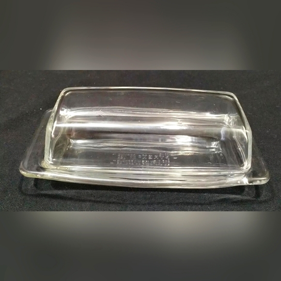 Pyrex | Dining | Vintage Pyrex Clear Glass Butter Dish With Lid | Poshmark